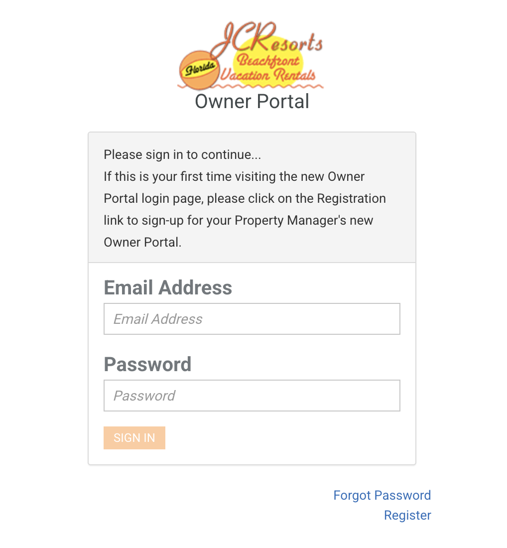Owner Portal | JC Resorts